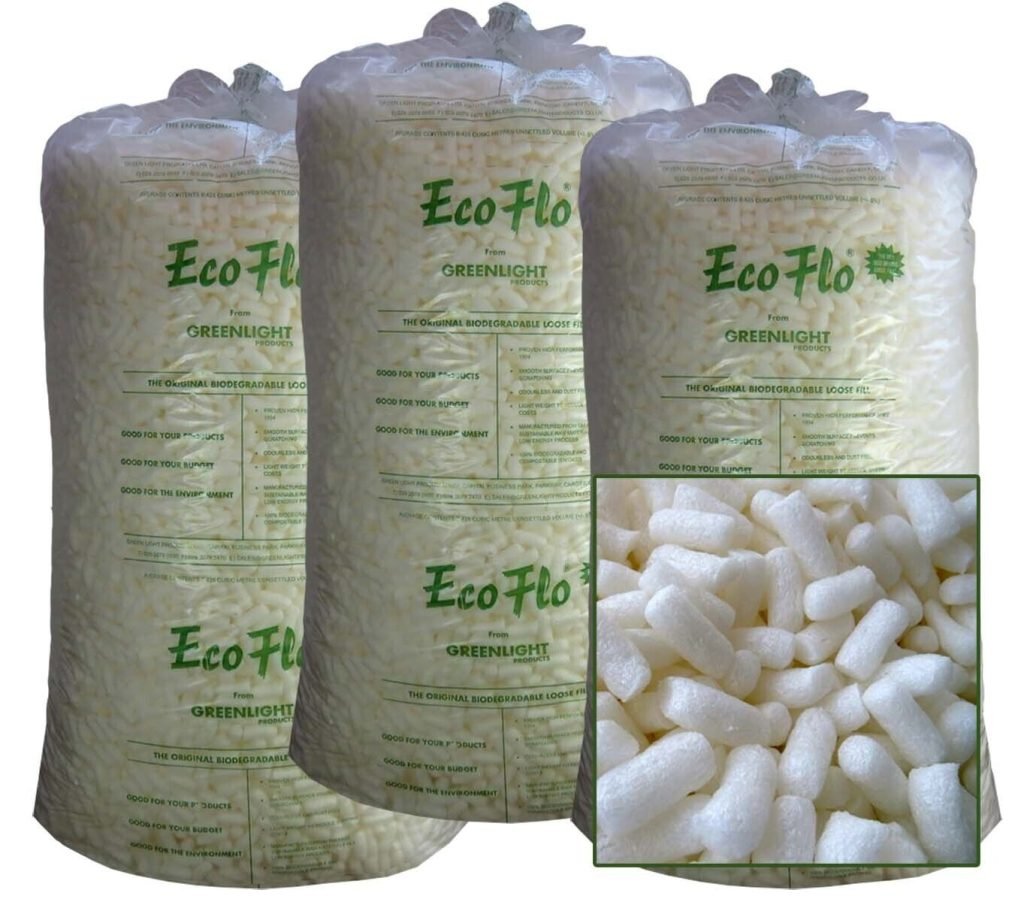 White Anti-Static Styrofoam Anti Static Loose Fill 30 Gallons 4 Cubic ...